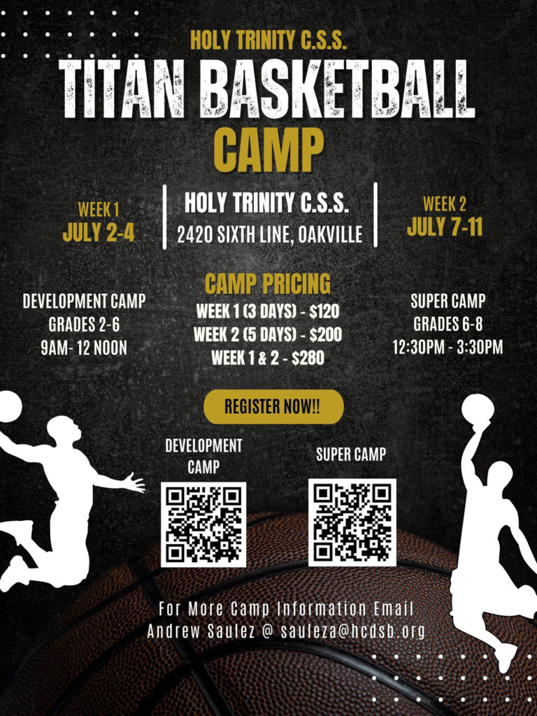 St. Cecilia Catholic Elementary School » Titans Basketball Camp at Holy Trinity – Registration ...
